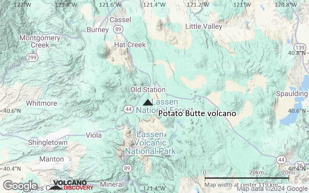 Potato Butte volcano (California, United States) facts & information ...