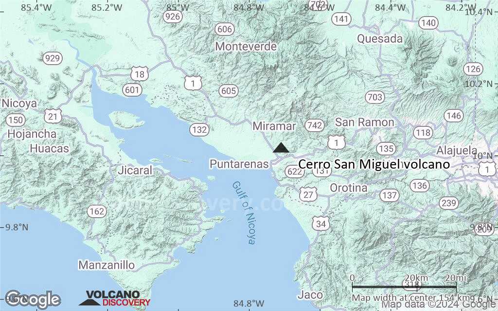 Cerro San Miguel volcano (Costa Rica) facts & information ...