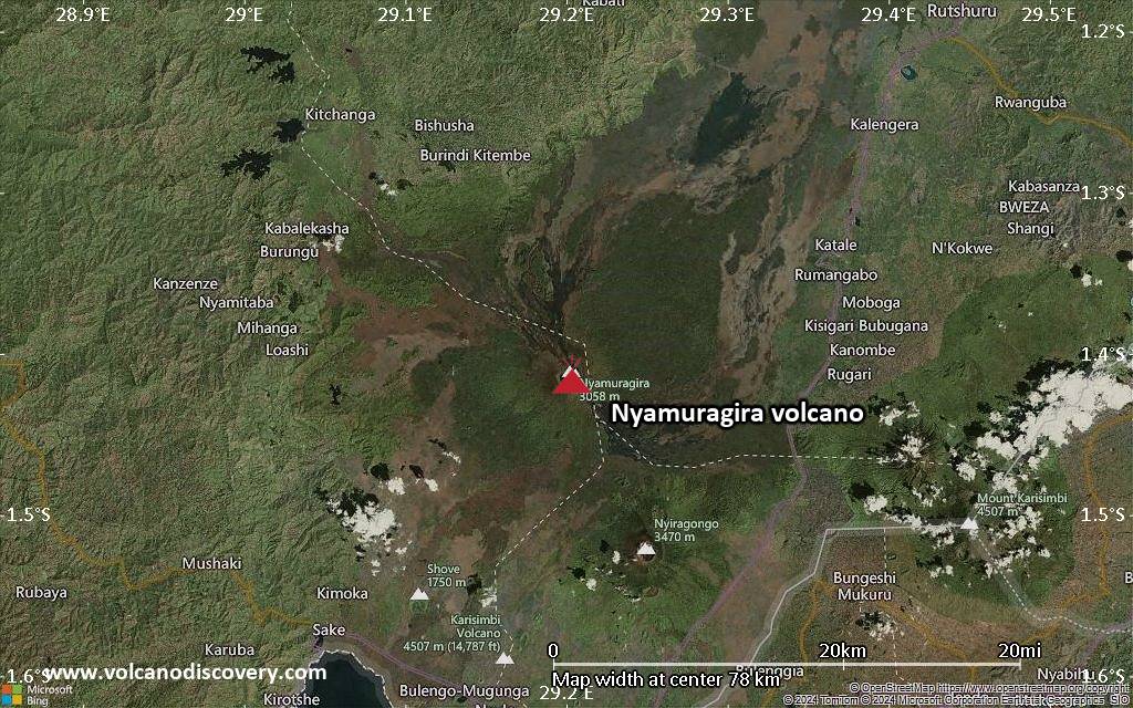 Nyamuragira Volcano, D.R.Kongo (Africa) - Facts & Information ...