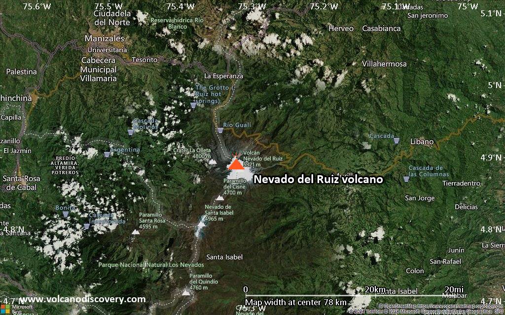 Nevado del Ruiz Volcano, Colombia - facts & information | VolcanoAdventures