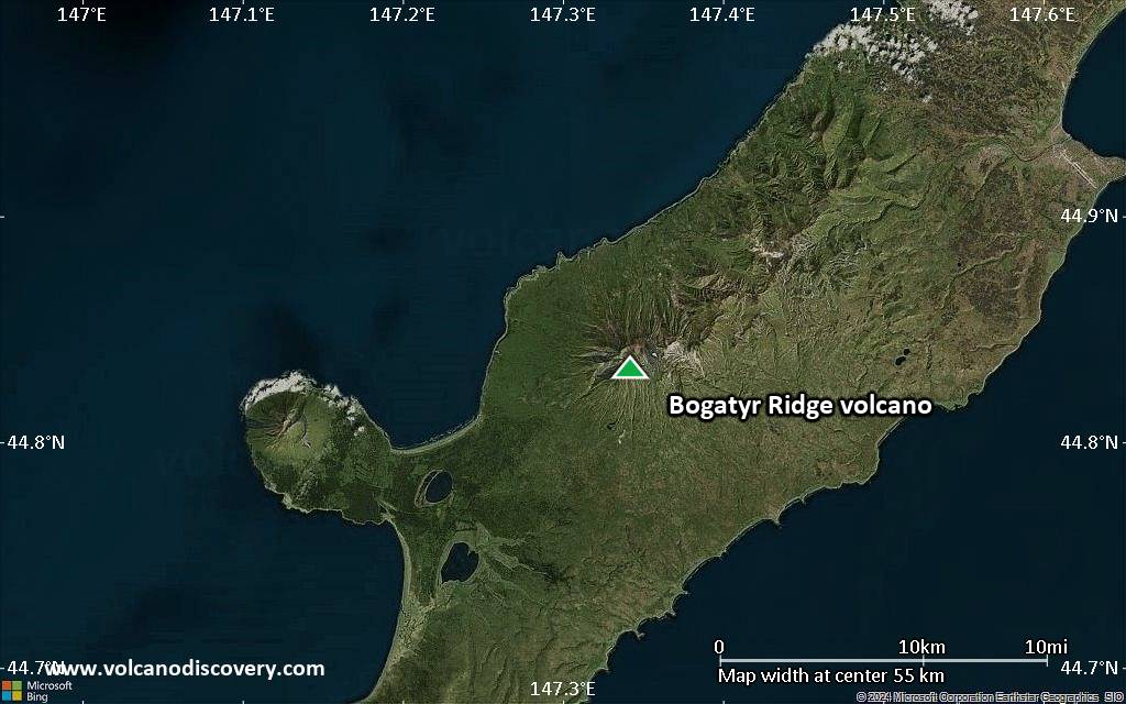 Bogatyr Ridge Volcano, Iturup Island (Kuril Islands) - facts & information