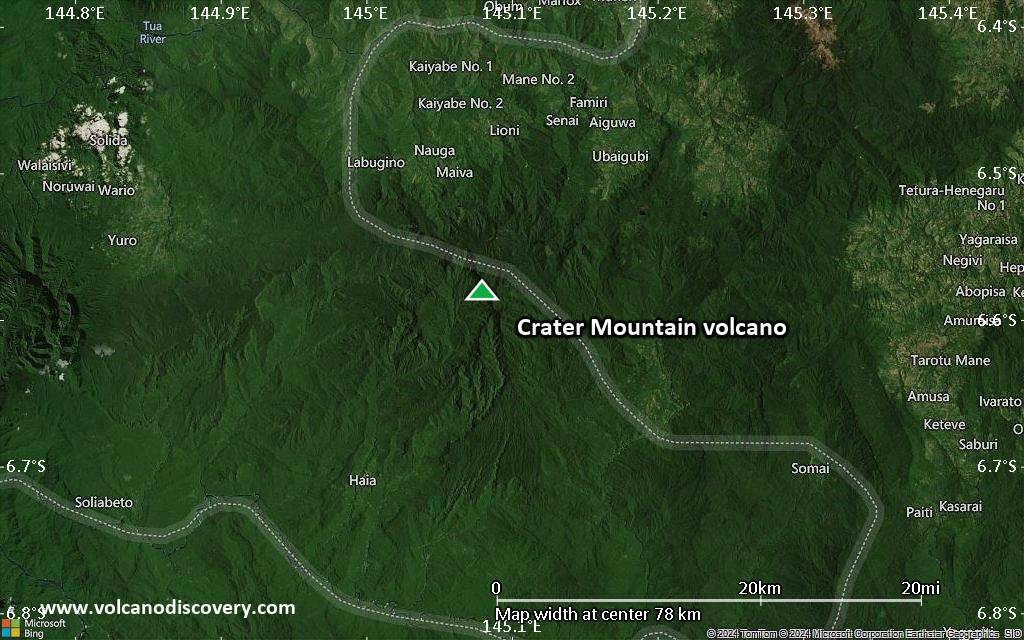 Crater Mountain Vulkan, New Guinea (Papua New Guinea) - Information ...