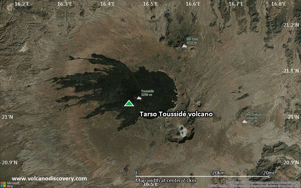 Tarso Toussidé Volcano, Chad - Facts & Information | VolcanoDiscovery