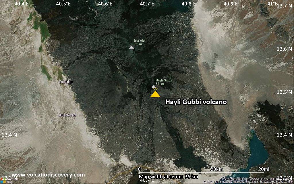 Hayli Gubbi Volcano, Ethiopia - facts & information | VolcanoAdventures