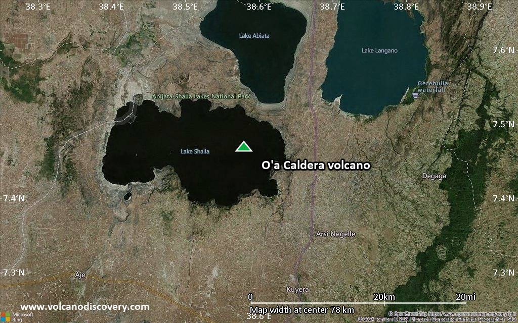 O'a Caldera Vulkan, Ethiopia - Information | VolcanoDiscovery