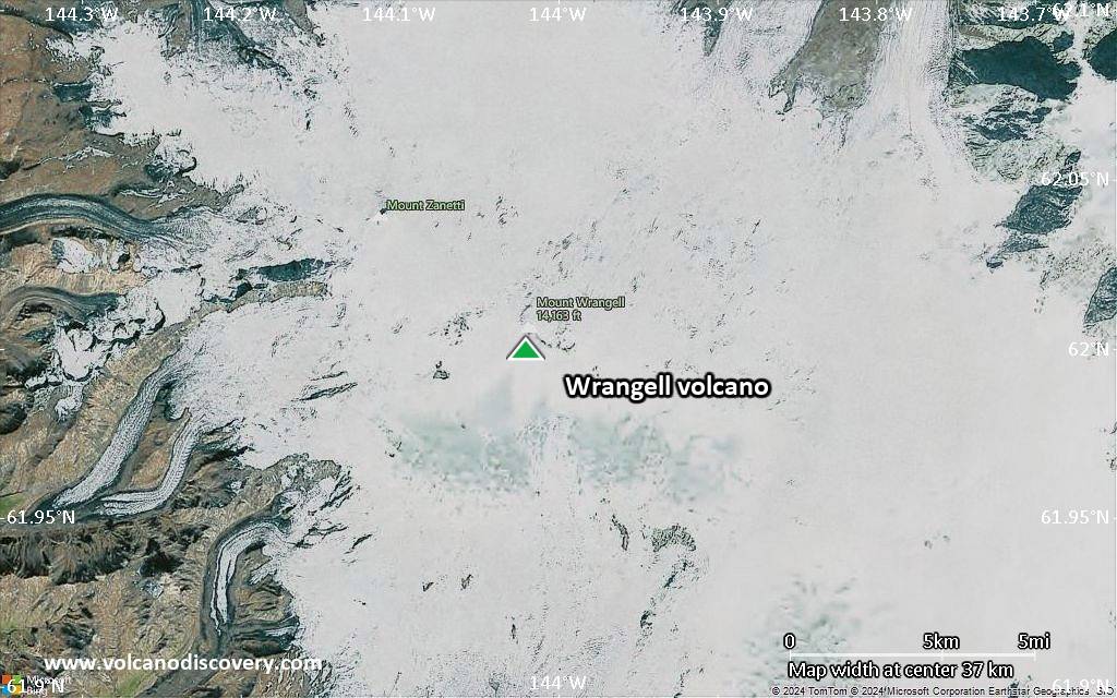Wrangell Volcano, United States, Eastern Alaska - Facts & Information ...