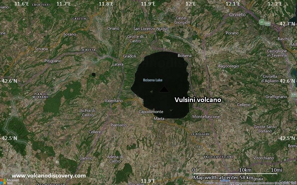 Vulsini Volcan, Italie (Southern Europe) - Infos | VolcanoAdventures