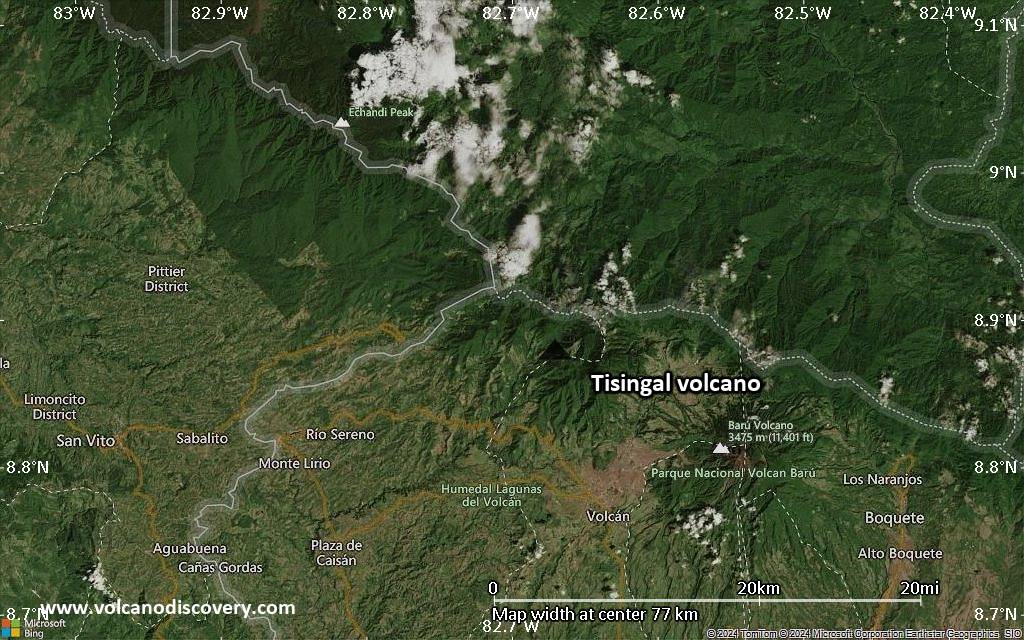 Tisingal volcano (Panama) facts & information | VolcanoAdventures