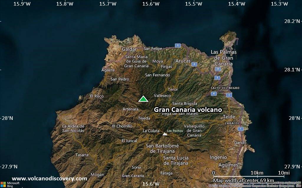Gran Canaria Volcano, Spain - facts & information | VolcanoAdventures