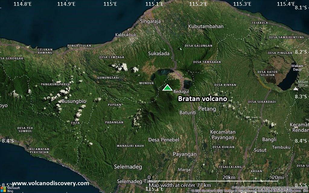 Bratan Volcano, Bali - Facts & Information | VolcanoDiscovery