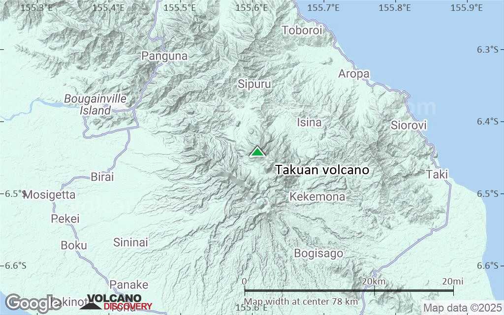 Takuan Volcano, North Solomons Province (Papua New Guinea) - facts ...