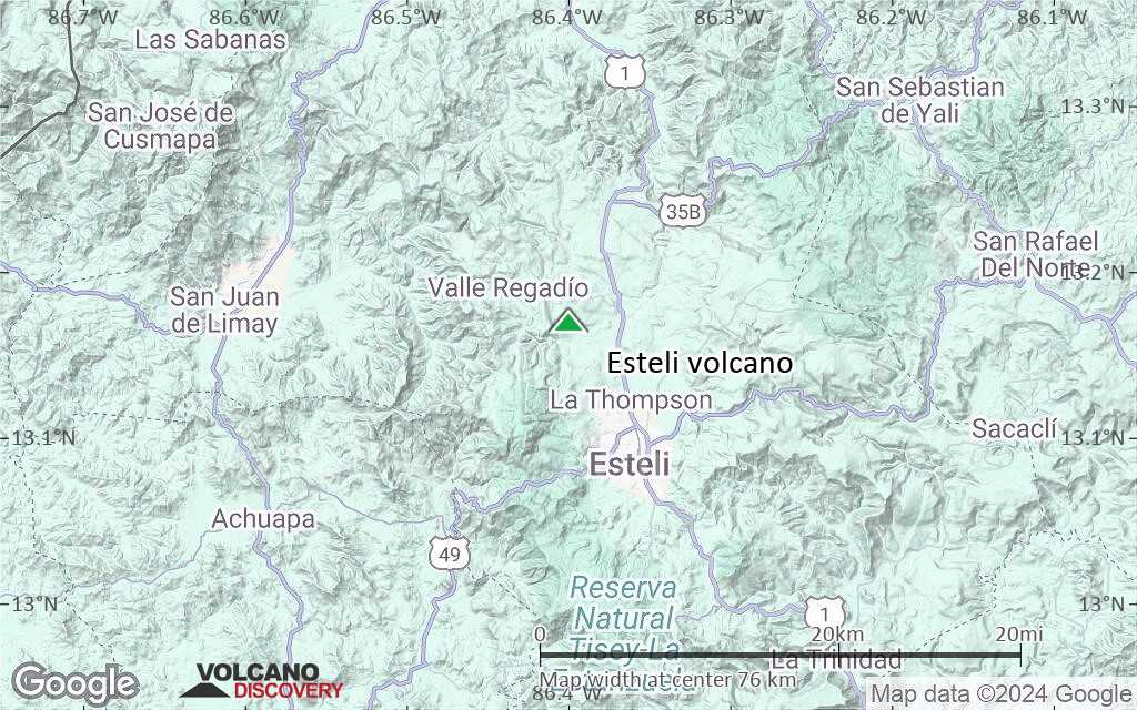 Esteli Volcano, Nicaragua - Facts & Information | VolcanoDiscovery