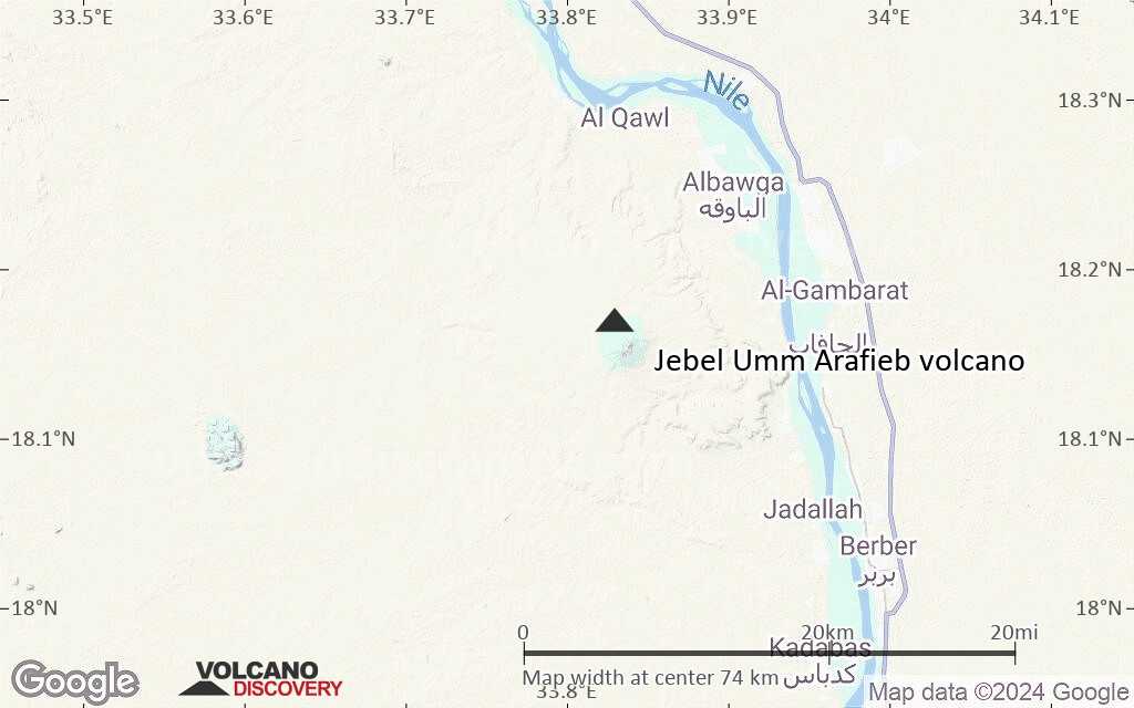 Jebel Umm Arafieb Volcano, Sudan - facts & information | VolcanoAdventures