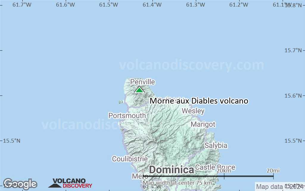 Morne aux Diables Volcano, West Indies, Dominica - facts & information