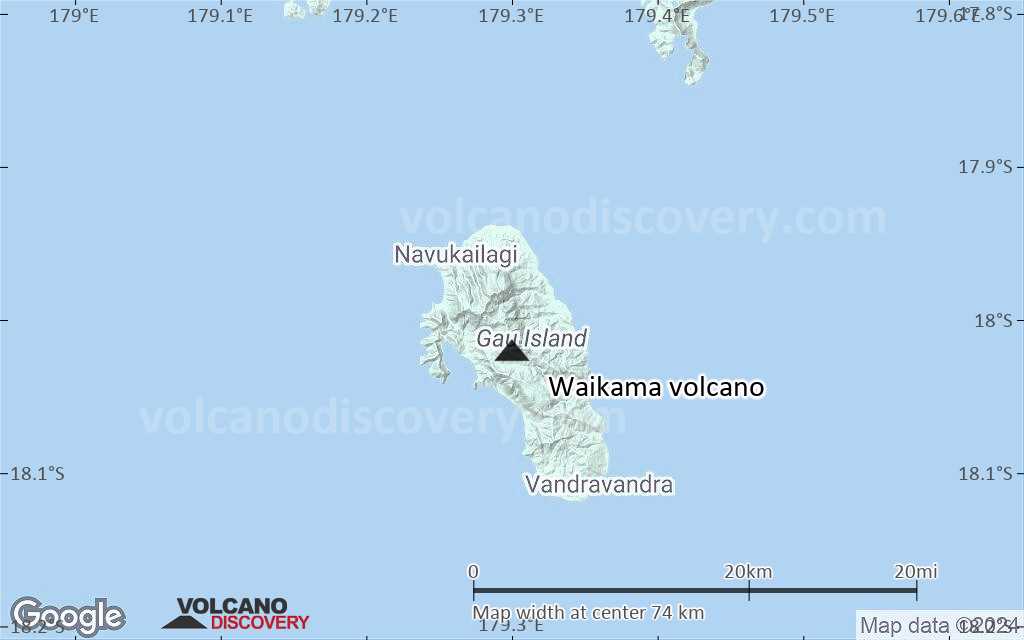 Waikama volcano (Fiji) facts & information | VolcanoAdventures