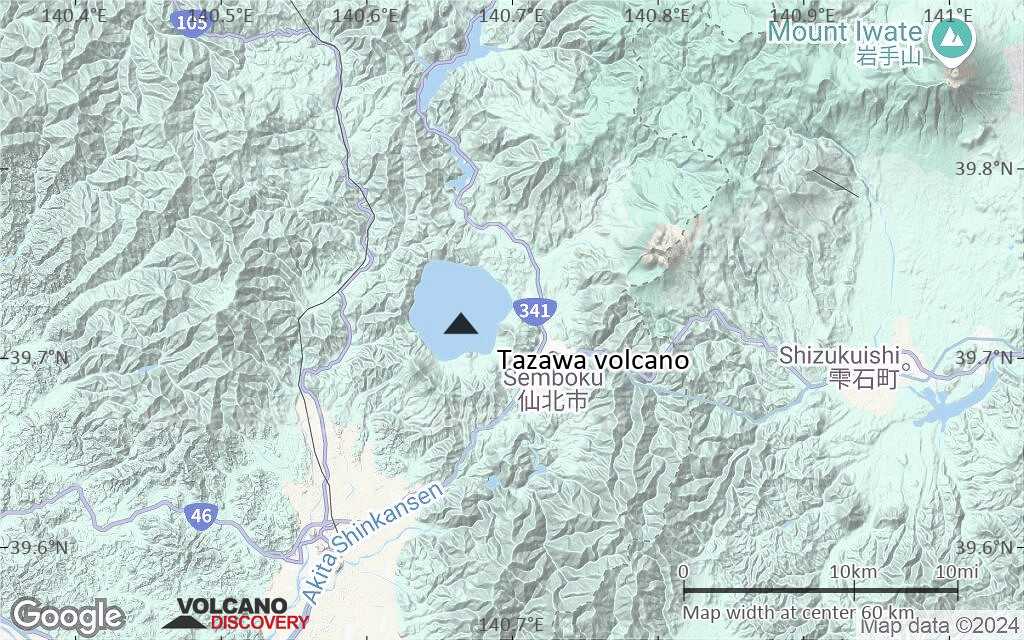 Tazawa volcano (Honshu, Japan) facts & information | VolcanoAdventures
