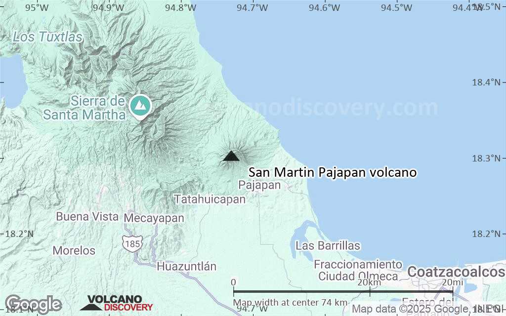 San Martin Pajapan volcano (Mexico) facts & information | VolcanoAdventures