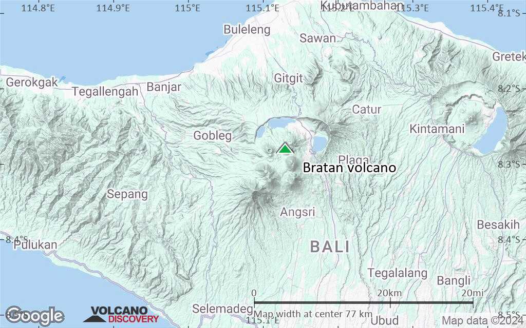 Bratan Volcano, Bali - Facts & Information | VolcanoDiscovery