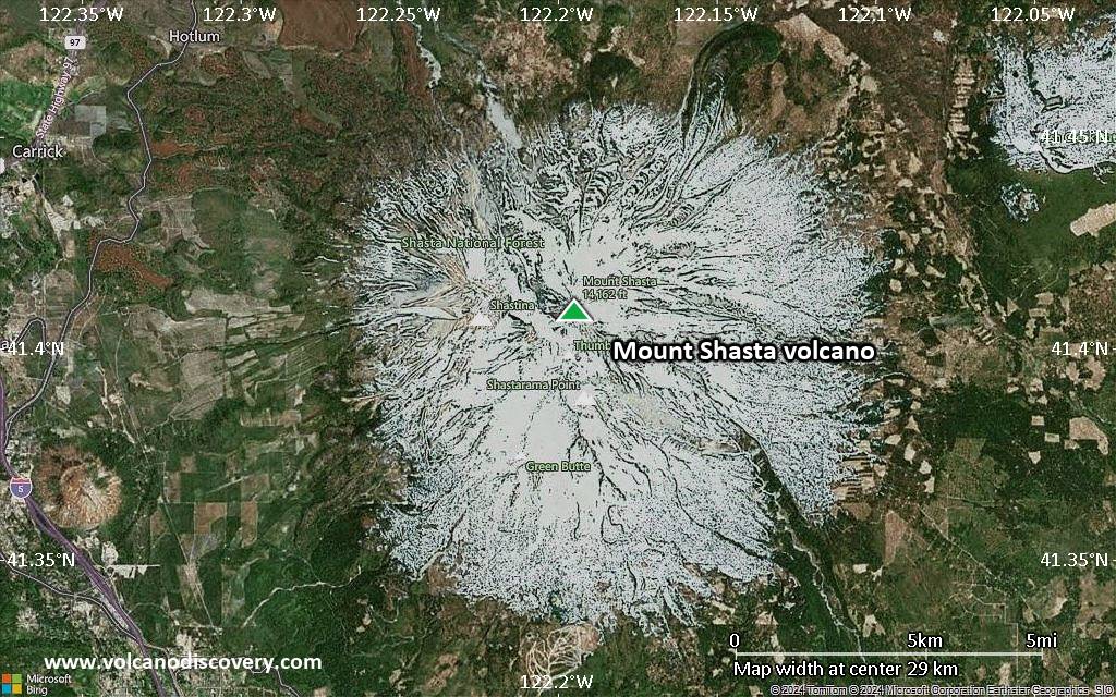 Mount Shasta Volcano, California (Canada and USA (mainland)) - Facts ...
