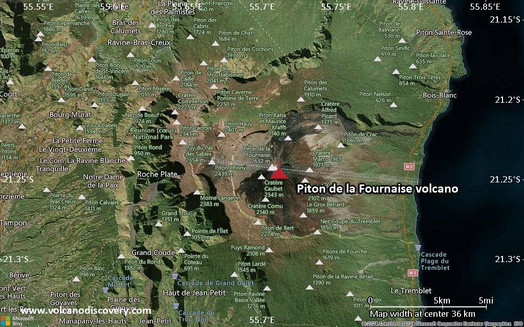 Piton de la Fournaise Volcan, - Infos | VolcanoAdventures