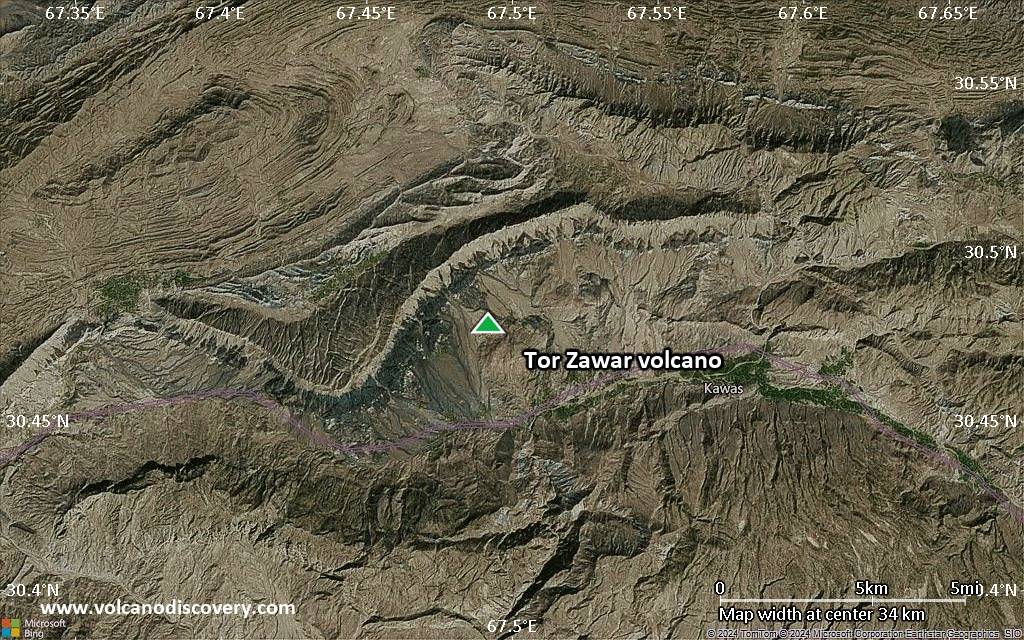 Tor Zawar Volcan, Pakistan - Infos | VolcanoDiscovery