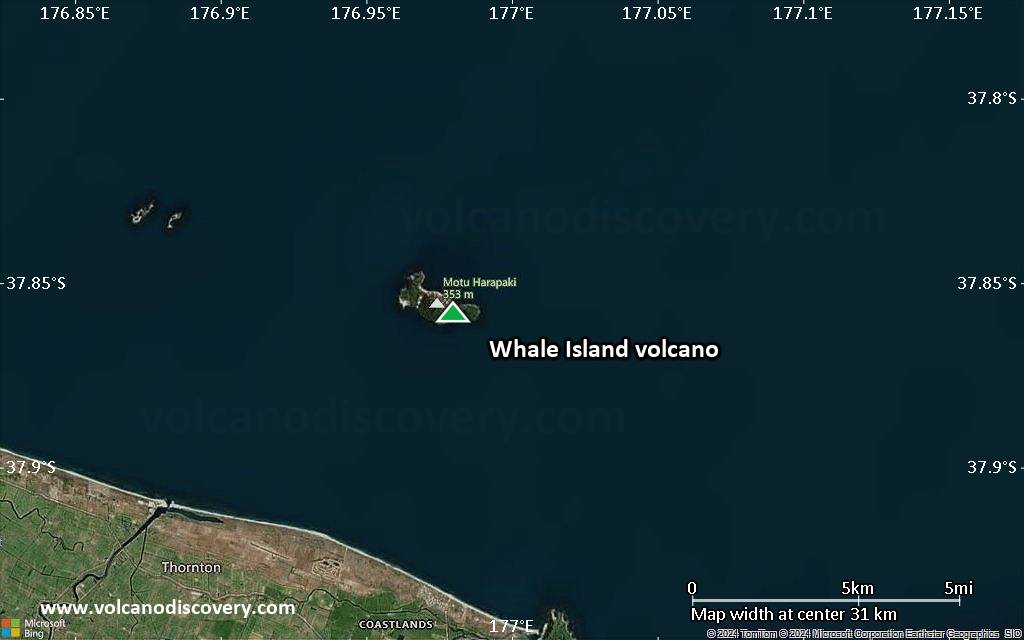 Whale Island Vulkan, New Zealand - Information | VolcanoDiscovery