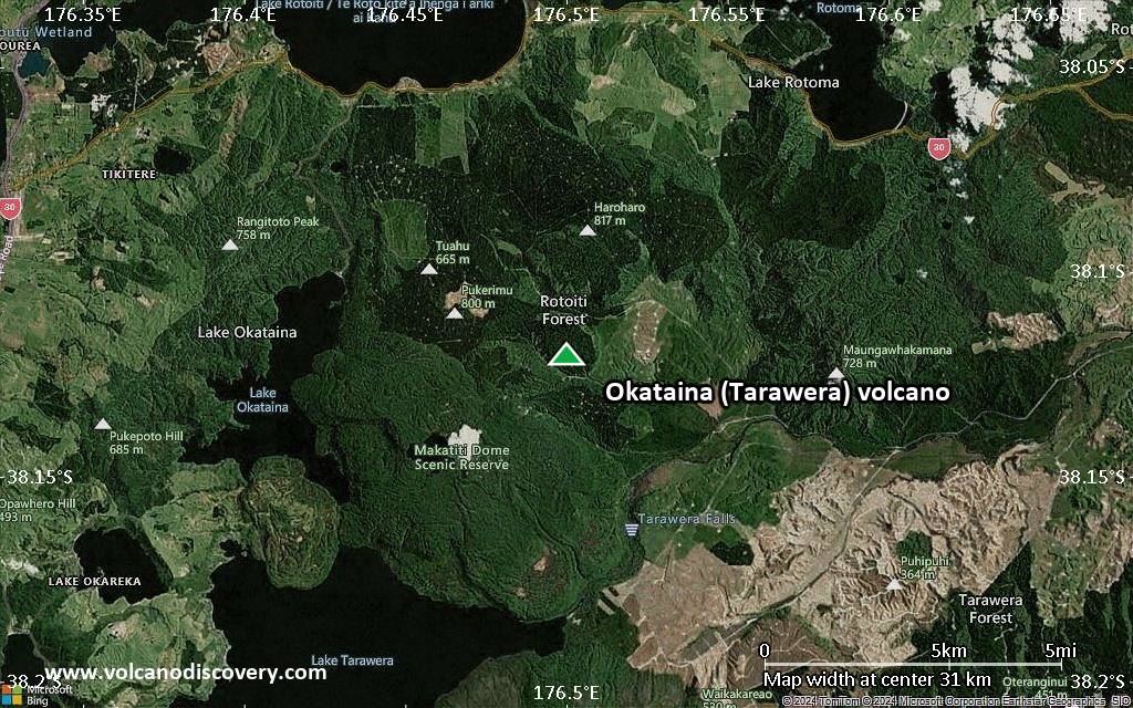 Okataina Volcan, New Zealand - Infos | VolcanoAdventures