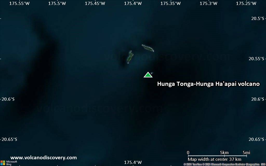 Hunga Tonga-Hunga Ha'apai Volcan, Tonga, Tonga Islands - Infos ...