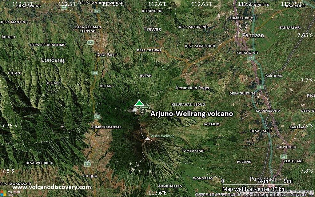Arjuno-Welirang Volcano, East Java (Indonesia) - facts & information ...