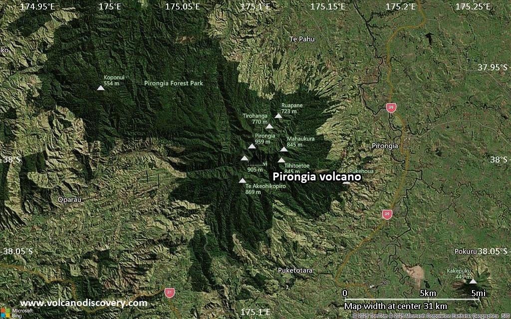 Pirongia volcano (New Zealand) facts & information | VolcanoAdventures