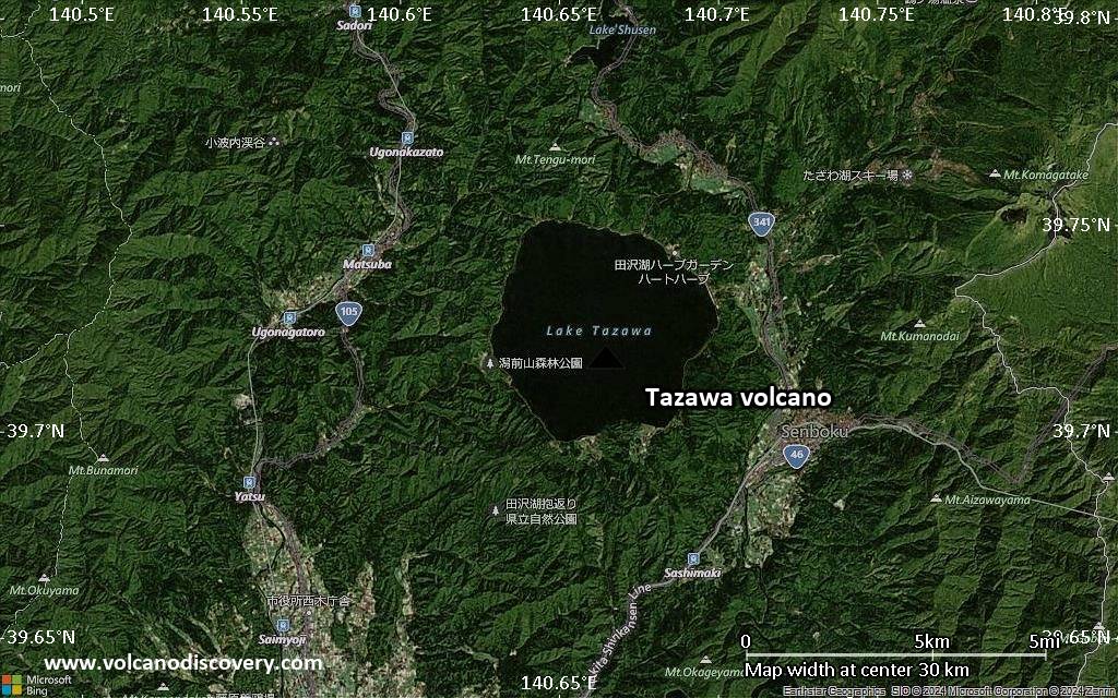 Tazawa volcano (Honshu, Japan) facts & information | VolcanoAdventures