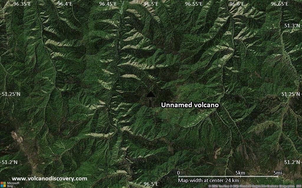 Unnamed 51.25°N / 96.5°E volcano (Russia) facts & information ...
