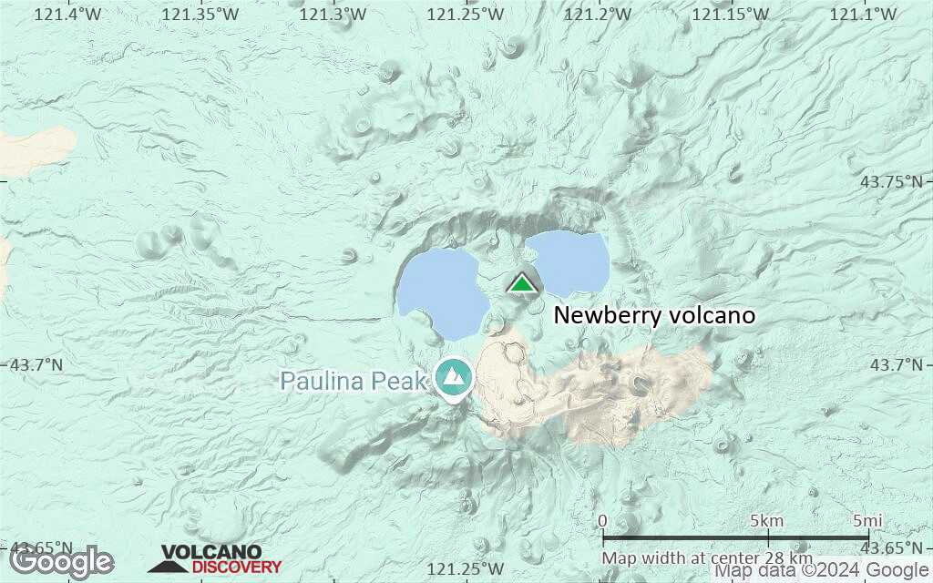 Newberry Volcano Elevation