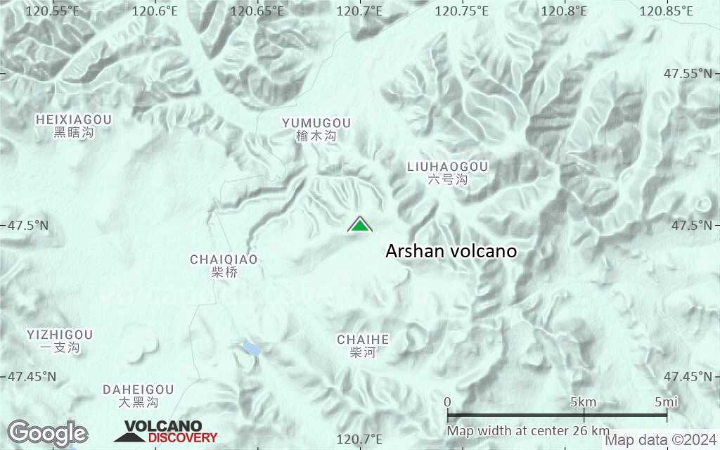 Arshan Volcano, China - facts & information | VolcanoAdventures