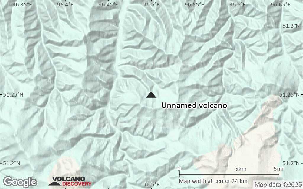 Unnamed 51.25°N / 96.5°E volcano (Russia) facts & information ...