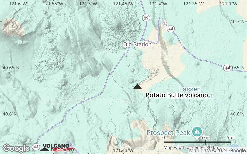 Potato Butte volcano (California, United States) facts & information ...