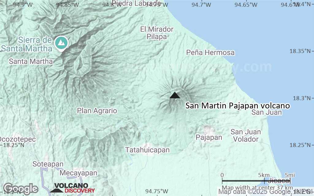 San Martin Pajapan volcano (Mexico) facts & information | VolcanoAdventures