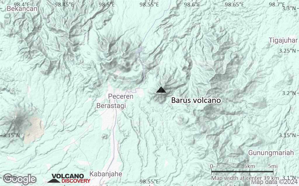 Barus volcano (Sumatra, Indonesia) facts & information | VolcanoDiscovery