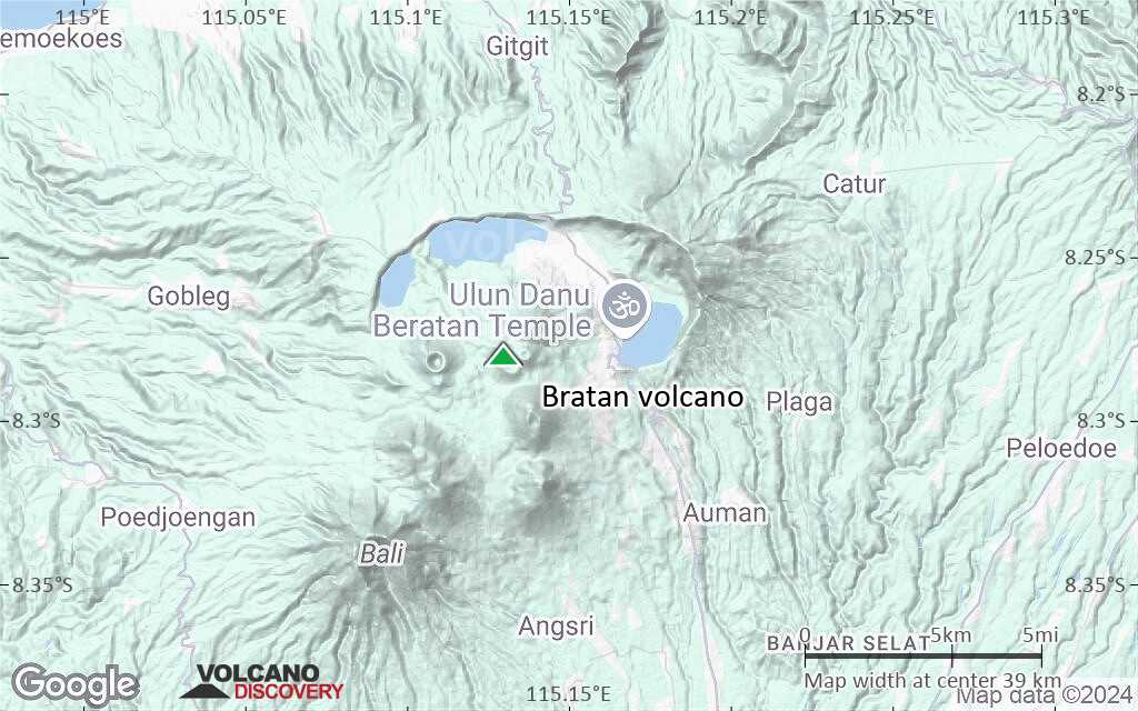 Bratan Volcano, Bali - Facts & Information | VolcanoDiscovery