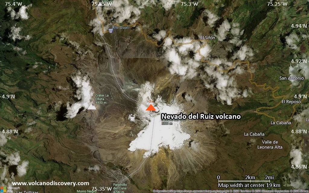 Nevado del Ruiz Volcano, Colombia - Facts & Information | VolcanoDiscovery