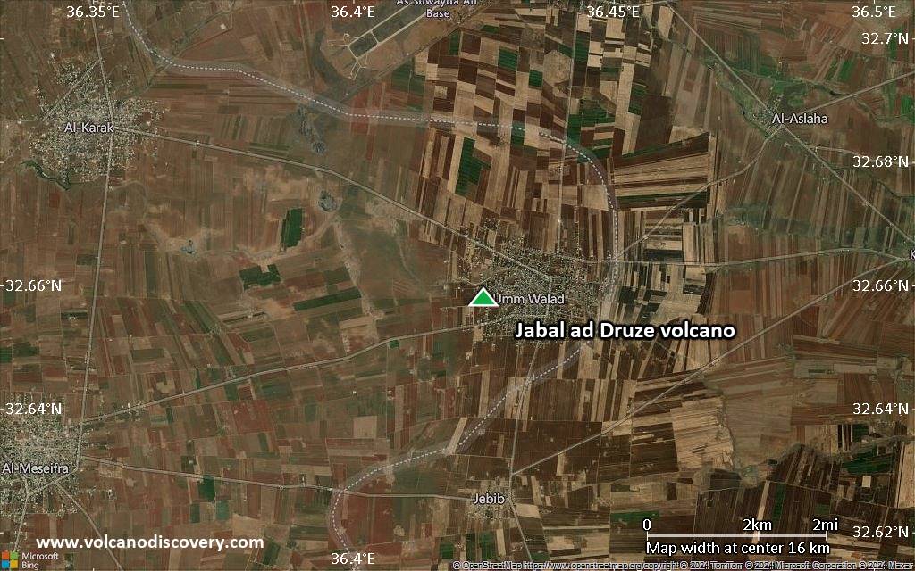 Jabal ad Druze Volcano, Syria - Facts & Information | VolcanoDiscovery