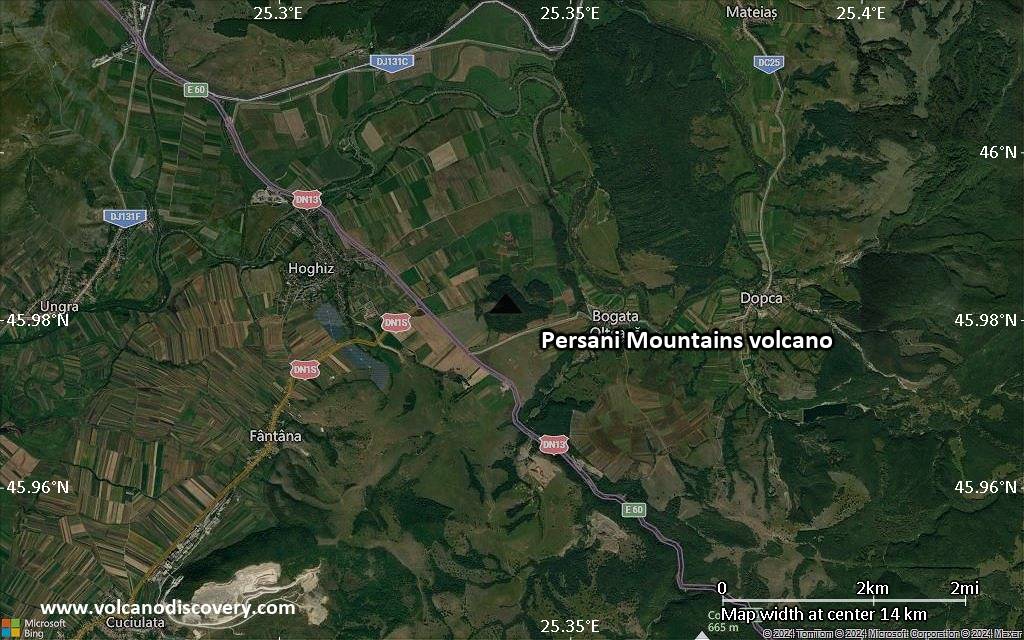 Persani Mountains volcano (Romania) facts & information | VolcanoAdventures