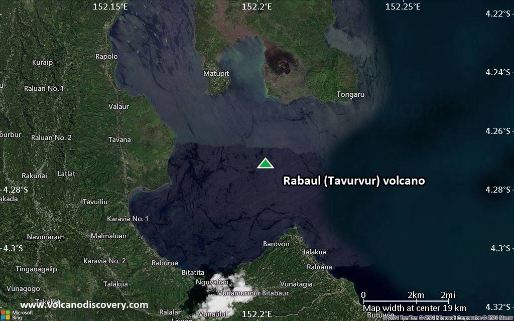 Rabaul (Tavurvur) Vulkan, Papua New Guinea - Information ...