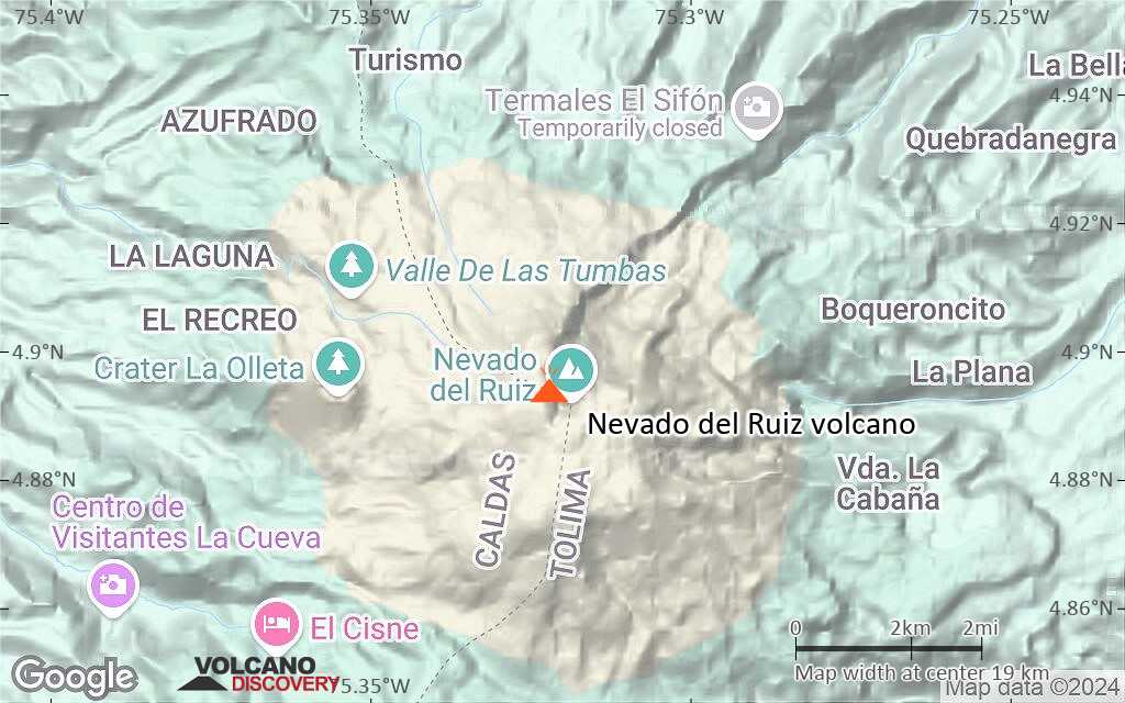 Nevado del Ruiz Volcano, Colombia - facts & information | VolcanoAdventures