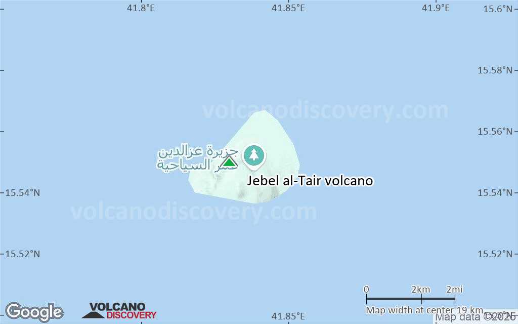 Jebel al-Tair Vulkan, Yemen - Information | VolcanoAdventures