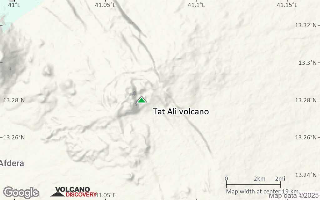 Terremotos Hoy: últimos sismos cerca del volcan Tat Ali últimos 14 días