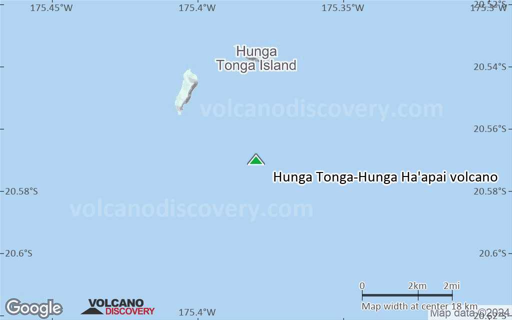 Hunga Tonga-Hunga Ha'apai Volcan, Tonga, Tonga Islands - Infos ...