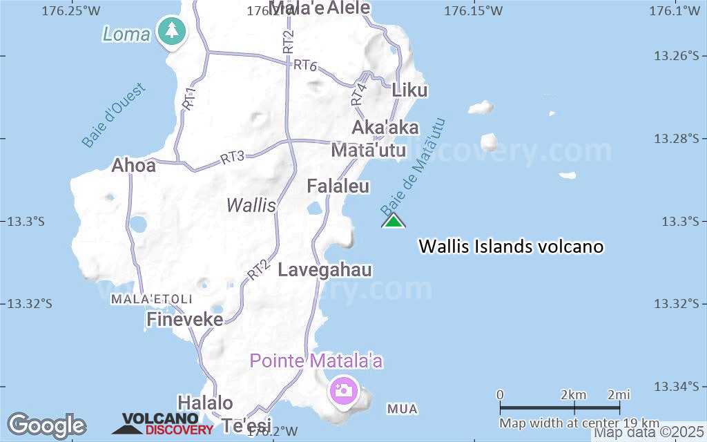 Wallis Islands Vulkan, France, Southwestern Pacific Ocean - Information