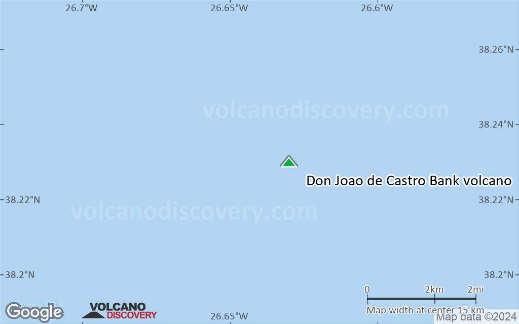 Don Joao de Castro Bank Volcano, Azores, Portugal - facts & information
