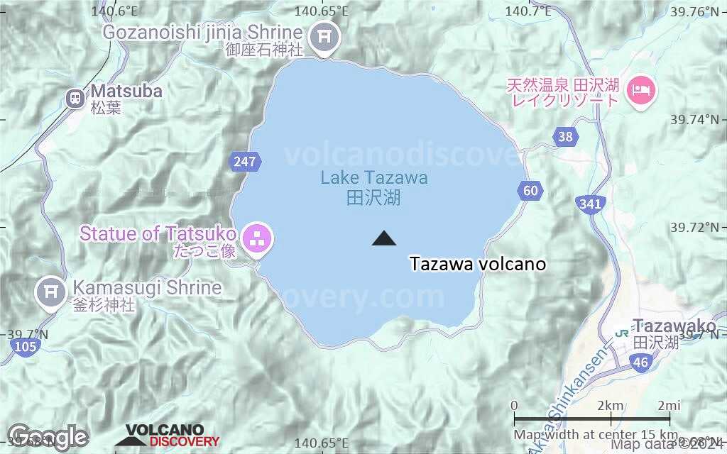 Tazawa volcano (Honshu, Japan) facts & information | VolcanoAdventures